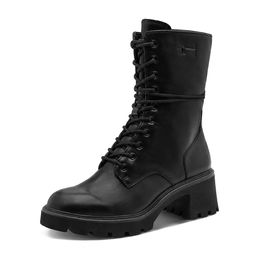 Tamaris Leder-Boots in Schwarz - 35% | Gr&ouml;&szlig;e 38 | Damen-stiefel