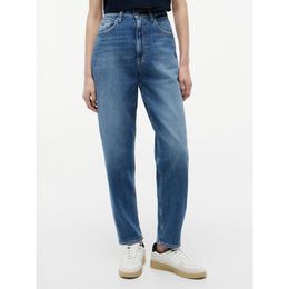Tommy Jeans Damen Mom-Jeans &raquo;MOM JEAN UH TPR&laquo; Tapered Mom Jeans mit ultrahohem Bund blau 29, L&auml;nge 30