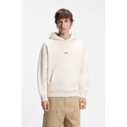 Hugo Herren Hugo Hoodie &raquo;Nazardo&laquo;, gro&szlig;er R&uuml;ckendruck, Relaxed Fit, Kapuze beige M