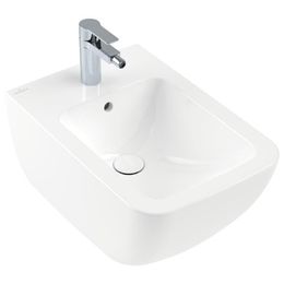 Villeroy & Boch Villeroy & Boch Venticello Wand Bidet 44110001 56 x 37,5 cm, weiss, mit Hahnloch, mit &Uuml;berlauf