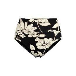 LANDS' END Bikinihose zum Umschlagen, High Waist, f&uuml;r Damen, Damen, size: regular, Schwarz, Nylon-Mischung, by Lands' End