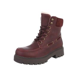 Ital-Design Stiefelette in Bordeaux | Gr.: 38