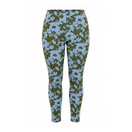 Ulla Popken Leggings in dunkel khaki | Gr.: 46-48