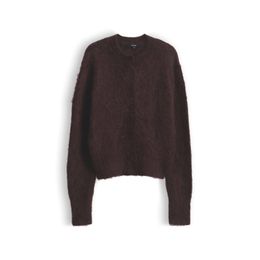 someday. Tulinda Strickcardigan aus Effektgarn Slim Fit in Mahagoni | Gr.: 40