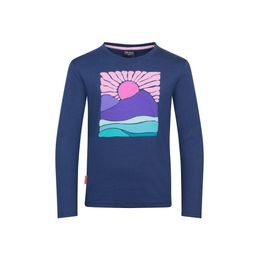 Trollkids Langarm-Shirt Falketind (GOTS) in mystic blue | Gr.: 116