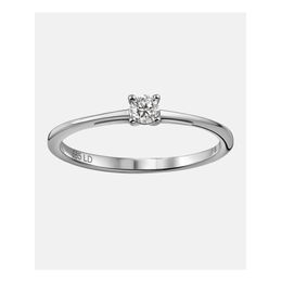Diamant L'&eacute;ternel Ring aus 585 Wei&szlig;gold mit 0.1 Karat Diamant | Gr.: 52