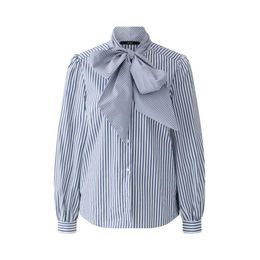 Oui Schluppenbluse in white blue | Gr.: 34