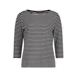 Betty Barclay Basic Shirt mit Ringel in Schwarz/Wei&szlig; | Gr.: 38