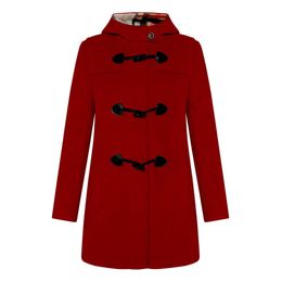 Gil Bret Dufflecoat mit Kapuze in Dunkelrot | Gr.: 42