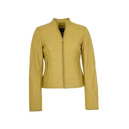 Jilani Lederjacke Lammnappa in Zitronengelb | Gr.: 42
