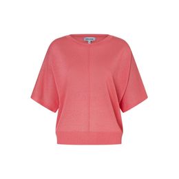 More & More More & More dezent gl&auml;nzender Kurzarmpullover in faded rose | Gr.: 42