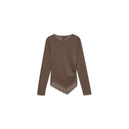 V&eacute;ro Moda Vero Moda Langarmshirt in cocoa brown | Gr.: M