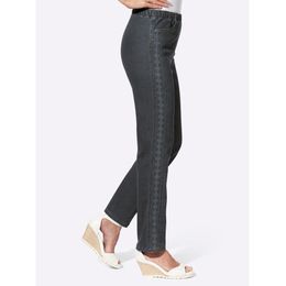 Sieh an! Schlupfjeans in anthrazit-grey-denim | Gr.: 42