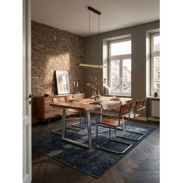 KADIMA DESIGN Esszimmertisch 140x80x76 cm Massivholz / Metall Esstisch | Gr.: 120 x 60 x 76 cm
