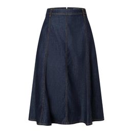 More & More More & More ausgestellter Jeansrock, Kontrastn&auml;hte in rinse wash denim | Gr.: 32