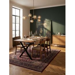 KADIMA DESIGN Esszimmertisch 140x80x76 cm Massivholz / Metall Esstisch | Gr.: 120 x 60 x 76 cm