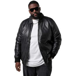 STHUGE Lederjacke in schwarz | Gr.: 5XL