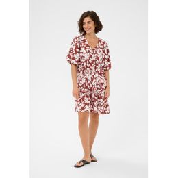 Kaffe Kleid KAevie A-shape in Henna Chalk Flower | Gr.: 42