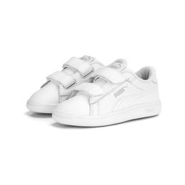 Puma Kinder Sneaker "Smash 3.0 L V Inf" in Wei&szlig; | Gr.: 21