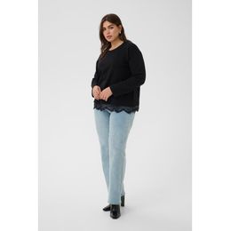 Kaffe curve Sweatshirt KCsophia Loose fit in Black Deep | Gr.: S
