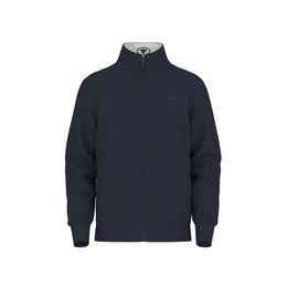 Tom Tailor Sweatjacke PRINTED STAND-UP in Blau | Gr.: L