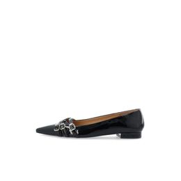 Bianco Ballerinas in BlackPatent | Gr.: 38