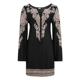 Lascana Jerseykleid in schwarz-bedruckt | Gr.: 38