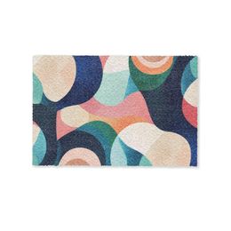 OnlyWow Fu&szlig;matte Bunte Kurven | Gr.: 60 x 40 cm