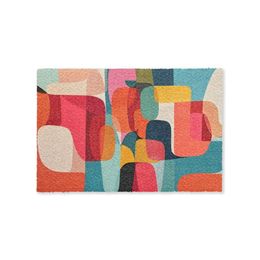 OnlyWow Fu&szlig;matte Bunte Formen | Gr.: 60 x 40 cm