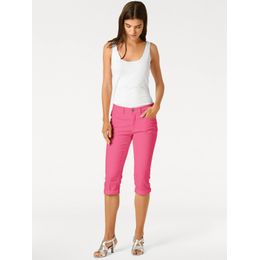 Heine Damen Bauchweg-Hose, Rot, Gr. 36, Capri-Hose, Material: Baumwolle