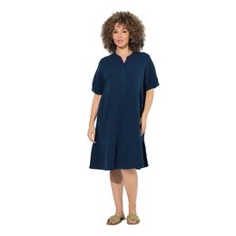 Ulla Popken Hemdblusenkleid in tintenblau | Gr.: 50-52