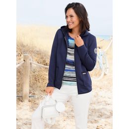 WITT Damen Shirtblazer mit Kapuze, marine, Gr&ouml;&szlig;e 42
