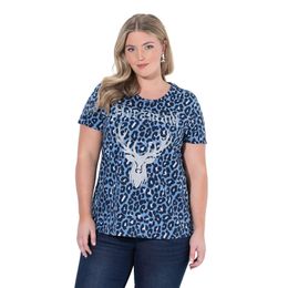 Ulla Popken Shirt in atlantikblau | Gr.: 62/64