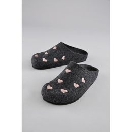 Aniston SHOES Clog in schwarz-rosa | Gr.: 38
