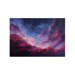 WALLARENA Fototapete Wolken in Lila | Gr.: 150 x 105 cm