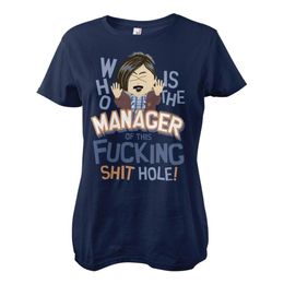 South Park Shirt "Who ́s Manager Of This Sh*t Hole" in Blau | Gr.: S