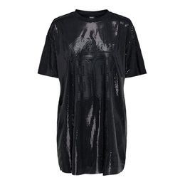 Only Kleid im Stufen-Look in Black | Gr.: L