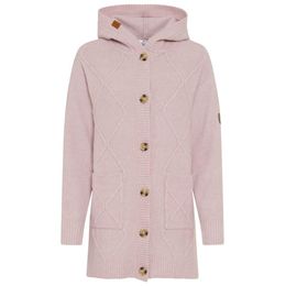 Kangaroos Kapuzenstrickjacke in Rosa-meliert | Gr.: 48/50