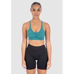 Smilodox Sport BH Batik Scrunch Icon in Dunkelgr&uuml;n | Gr.: M