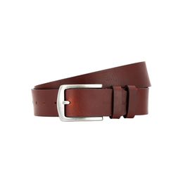 Pierre Cardin Lederg&uuml;rtel Basic in Dunkelbraun | Gr.: 110 cm