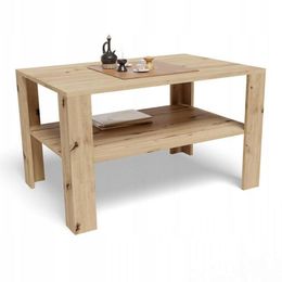 Matkam M&ouml;bel Couchtisch, Eiche Artisan, Holzwerkstoff, 100x60x68 cm, Wohnzimmer, Wohnzimmertische, Couchtische
