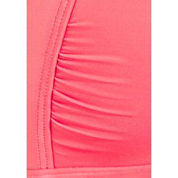 Lascana Damen Bandeau-Bikini-Top, koralle, Gr&ouml;&szlig;e 42F