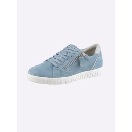 airsoft modern+ Damen Sneaker, Blau, Gr. 42, airsoft modern+, Sneakers & Schn&uuml;rer, Material: Veloursleder