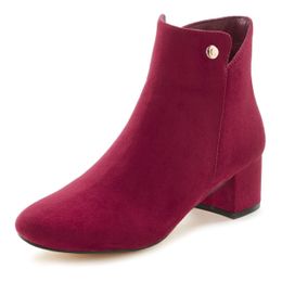 Lascana Damen Stiefelette, bordeaux, Gr&ouml;&szlig;e 40