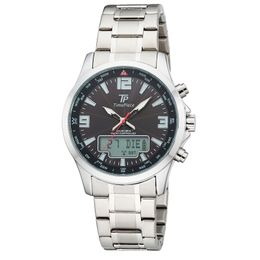 WITT Damen Herren-Funk-Solar-Chronograph, schwarz, Gr&ouml;&szlig;e 0