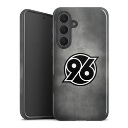 DeinDesign Galaxy S25 FE Handy Panzer Handyh&uuml;lle robuste Outdoor H&uuml;lle Schutzh&uuml;lle gl&auml;nzend H96 Hannover 96 Concrete Tough Case