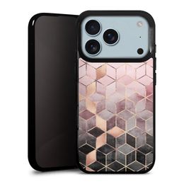 DeinDesign iPhone 17 Pro Handy Silikon H&uuml;lle Case schwarz Handyh&uuml;lle Cube Elisabeth Fredriksson Gold & Copper
