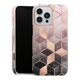 DeinDesign iPhone 13 Pro Handy Premium Case Smartphone Handyh&uuml;lle Schutzh&uuml;lle matt Cube Elisabeth Fredriksson Gold & Copper Premium Case