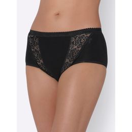 Sloggi Damen Taillenslip mit Ziergummibund, schwarz, Gr&ouml;&szlig;e 48