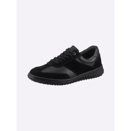 airsoft modern+ Damen Schn&uuml;rschuh mit Polsterung, schwarz, Gr&ouml;&szlig;e 38